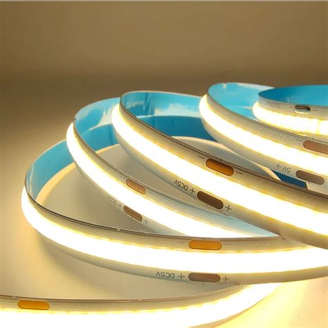 COB LED Strip Light 320 480LED M High Density Flexible 8mm FOB Tape