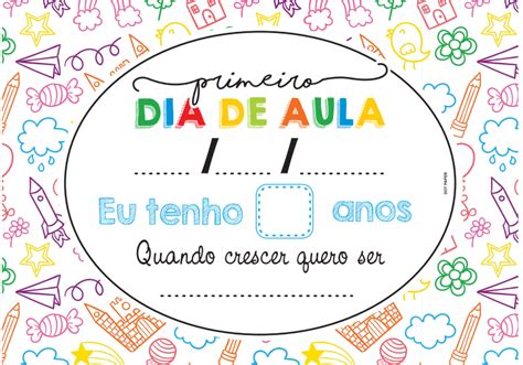 Plaquinhas para o primeiro dia de aula Roteiro Baby Brasília