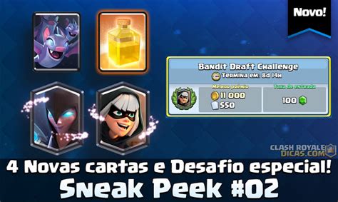 Sneak Peek Novas Cartas E Novo Desafio Lend Rio Clash Royale Dicas