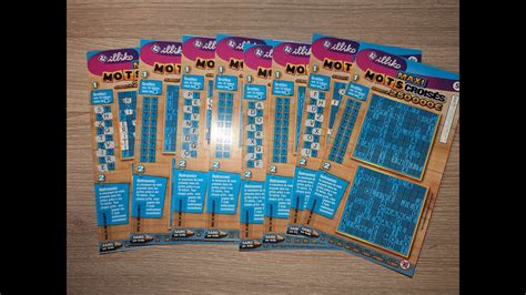 Jeu De Grattage Fdj Objectif Euros Au Maxi Mots Crois S