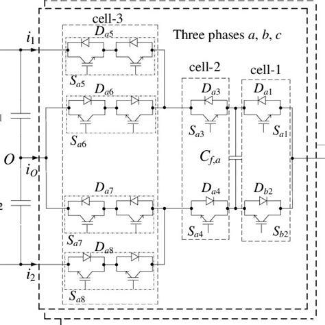 the three phase five level fc based anpc converter download scientific diagram