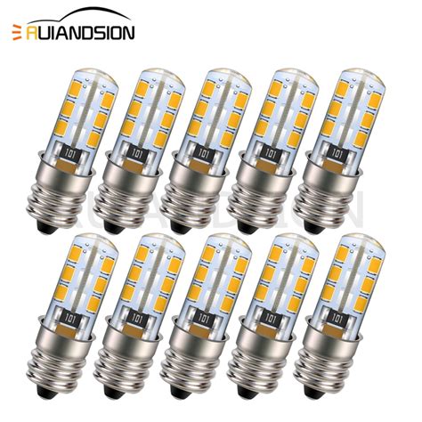 Ruiandsion E12 LED Bulb 220V Warm White Screw Base 2835 24SMD LED Bulb