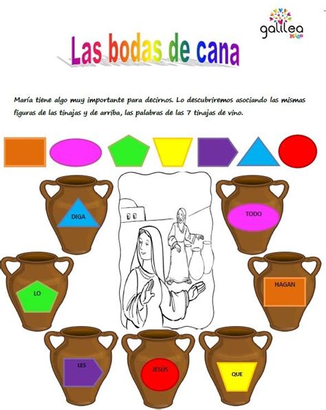 Una Boda en Caná Escuela dominical para niños Lecciones de la biblia