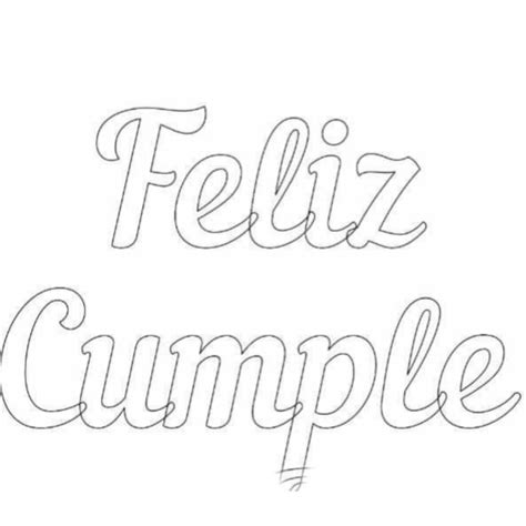 Feliz Cumple Moldes De Letras Bonitas