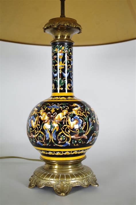 Proantic Lampe en faïence de Gien