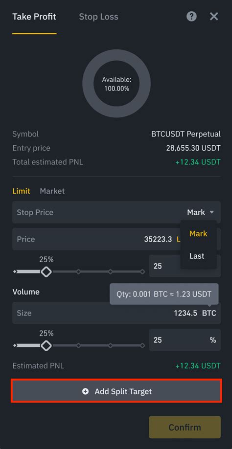 How To Use The TP SL Split Target Feature On Binance Futures Binance