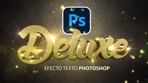 Efecto De Texto Deluxe Photoshop Aprende Facil
