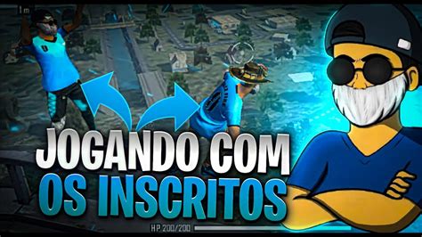 FREE FIRE AO VIVO JOGANDO OS INSCRITOS GASTANDO DIMA LOUD
