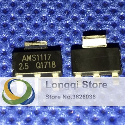 100 PCS AMS1117 2 5V SOT 223 De 1117 2 5 V 1117 2 5 2 5 V 1A Low