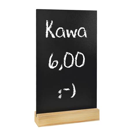 Du A Tabliczka Kredowa Stoj Ca Na Drewnianej Podstawce Walba