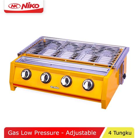 Jual Kompor Gas Pemanggang Niko NK GR4 GRILL GAS STOVE 4 TUNGKU NKGR4