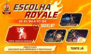 Escolha Royale Free Fire Como Conseguir O Emote Magia Granada PS Verso