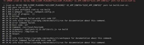 CVAT UI Fails Building Issue 6009 Opencv Cvat GitHub