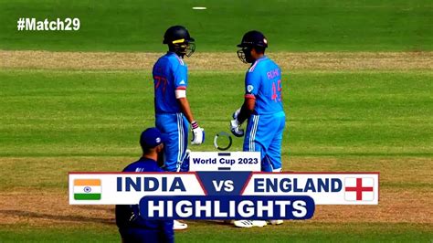 India Vs England World Cup 2023 Full Match Highlights Today 2023 Ind