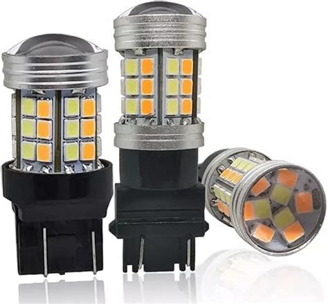 Focos Led Automotriz 1034 7443 1157 3157 T20 Dual Color Direccionales