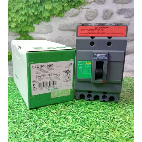 Jual MCCB EZC Schneider 100F 3 Phase 60Amper Shopee Indonesia
