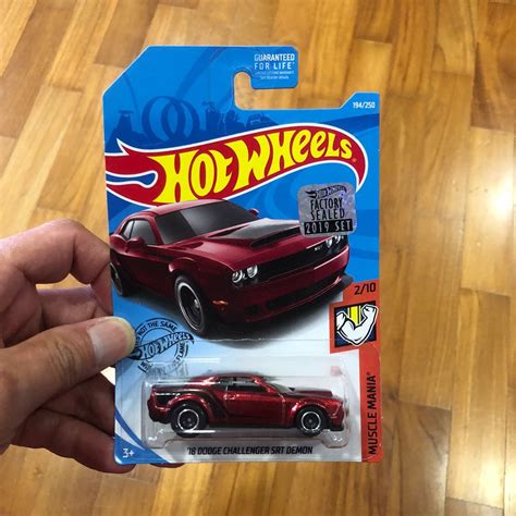 Hot Wheels Super Treasure Hunt Dodge Challenger Srt Demon Hobbies