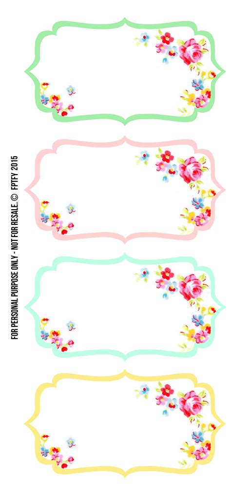 Free Printable Cute Color Labels