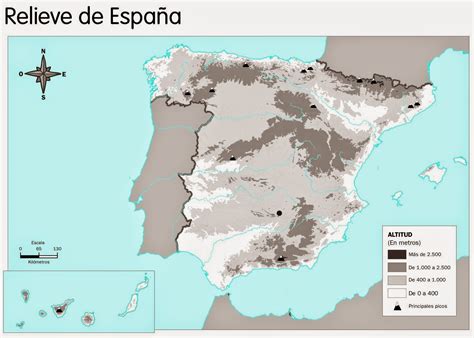 Mapa Interactivo Relieve De Espana
