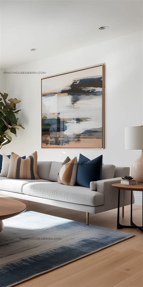 Modern American Living Room Boasts An Array Of Stylish Living Room