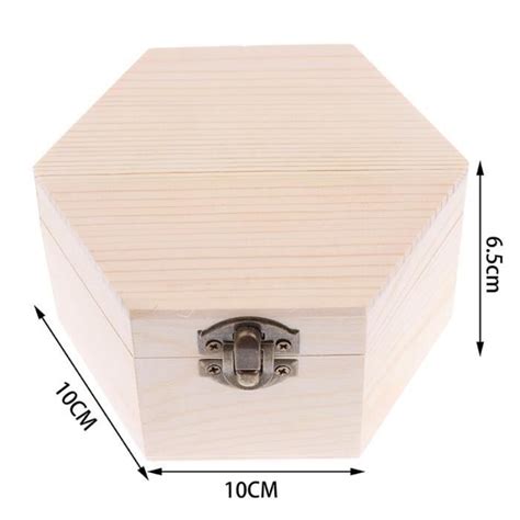 J Nouveau rétro boîte à bijoux bureau en bois naturel à clapet