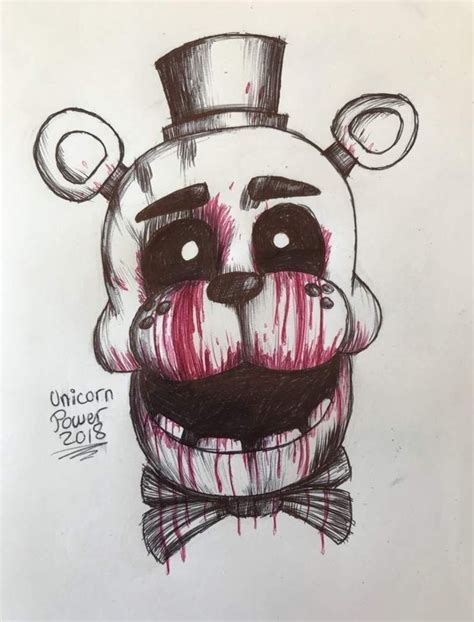 Pin de Mikaelo en FNaF Como dibujar a freddy Dibujos terroríficos