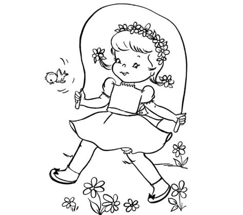 Coloriage Jolie Petite Fille T L Charger Et Imprimer Gratuit Sur