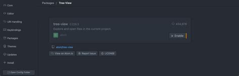 Atom Editor Hide Panels From The GUI Project Panel And Search