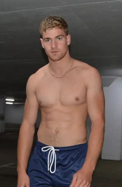 Shirtless Male Muscular Beefcake Boat Hunk Handsome M
