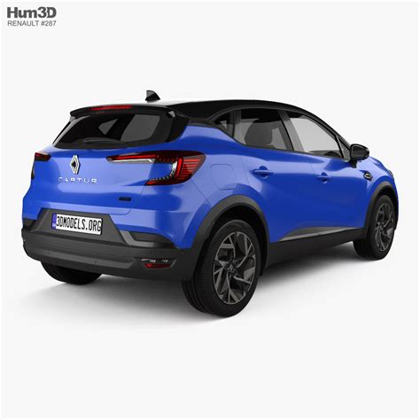 Renault Captur E Tech Hybrid Esprit Alpine 2024 3D 모델 다운로드 Crossover