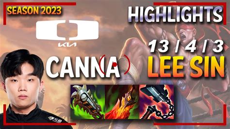 DK Canna LEE SIN Vs JAX HIGHLIGHTS KR Ranked YouTube