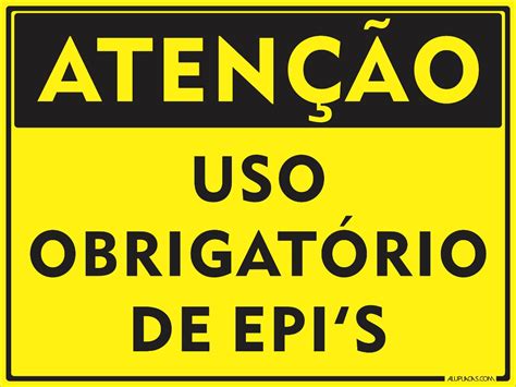 Placa Epi Atenção Sinalização Em Alumínio Segurança Trabalho R 9 90