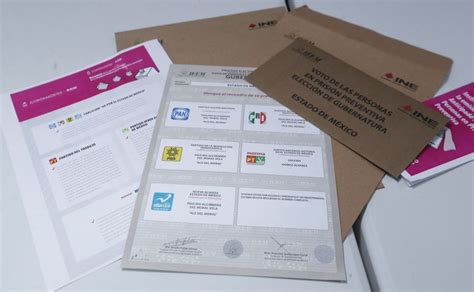 Así serán las boletas electorales del Edomex y Alejandra Del Moral