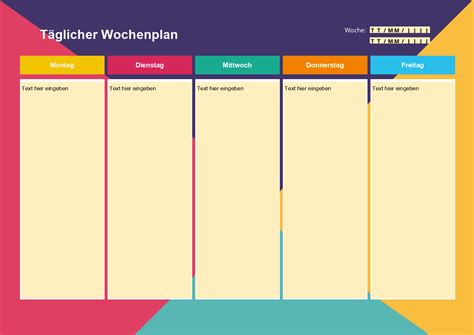 Vorlage F R Wochenplan Onlyoffice