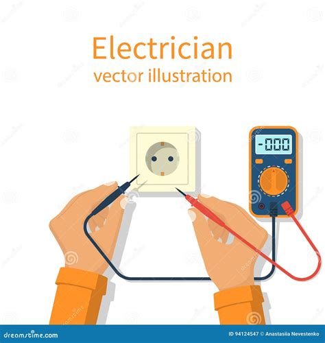 Professional Electrician Icon Stock Vector Illustration Of Instrument