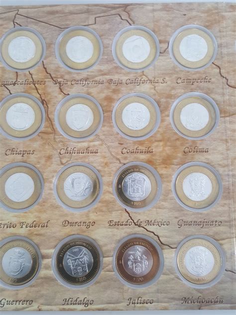Coleccion 32 Monedas 100 Pesos Plata Estados 1a Fase 11 500 00 En
