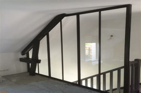 Verrière escalier JP Briand Créations Création de mobilier bois