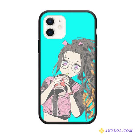 Demon Slayer Nezuko Led Phone Case For Iphone Anylol
