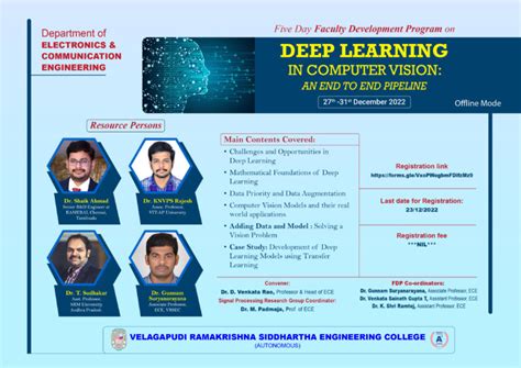 Fdp On Deep Learning In Computer Vision An End To End Pipeline From