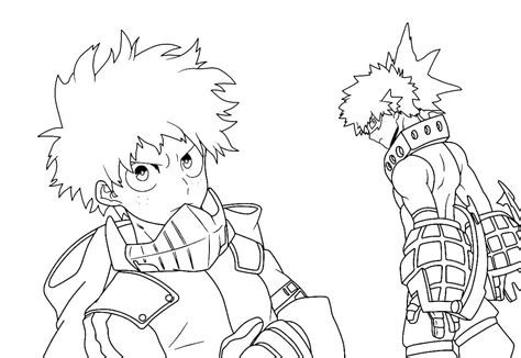 Desenhos De Izuku Midoriya My Hero Academia Para Colorir E Imprimir