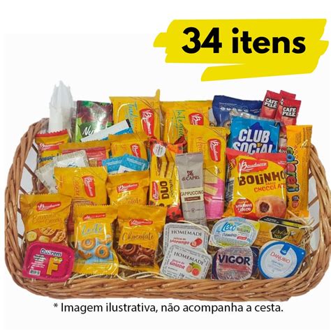Kit Cesta Caf Da Manh Itens Escorrega O Pre O