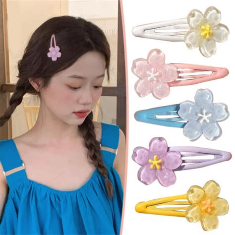 Pince À Cheveux Bb En Forme De Fleur Mignonne Pour Femmes Et Filles Y2k