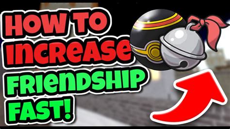 How To Increase FRIENDSHIP HAPPINESS FASTER In Pokémon Brick Bronze