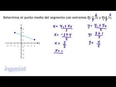 UDEM LEC 19 4 E01 Punto Medio De Un Segmento De Recta YouTube
