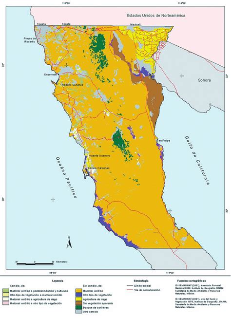 Mapa De Cambios De Uso Del Suelo Y Vegetaci N En La Zona