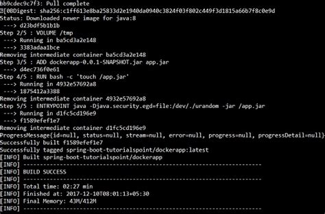 spring boot 创建 docker 镜像