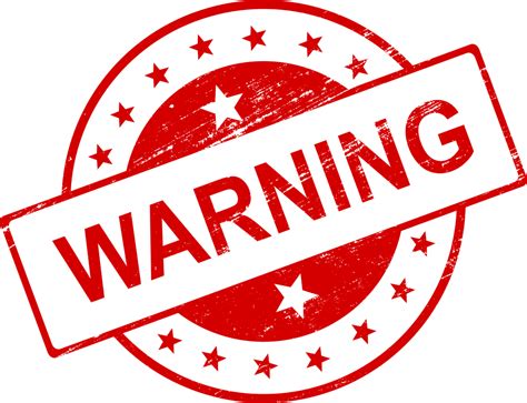 Warning Stamp Vector Png Transparent Svg Onlygfx