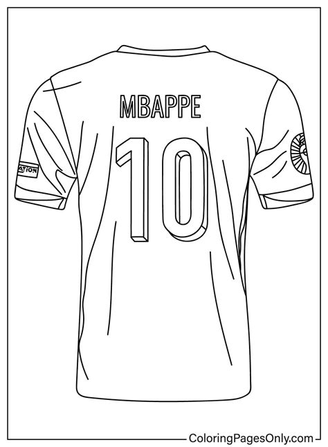 32 Desenhos para colorir de Kylian Mbappé ColoringPagesOnly