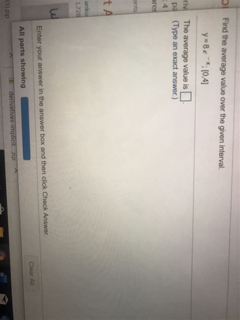 solved find the average value over the given interval y
