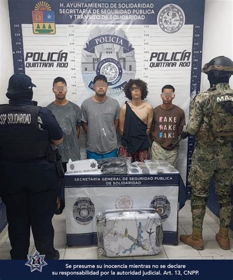 Detienen A 4 Sujetos Con Drogas Y Aseguran Un Predio En Playacar